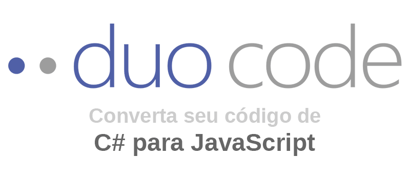 DuoCode converte código de C# para JavaScript - Webmasters Online